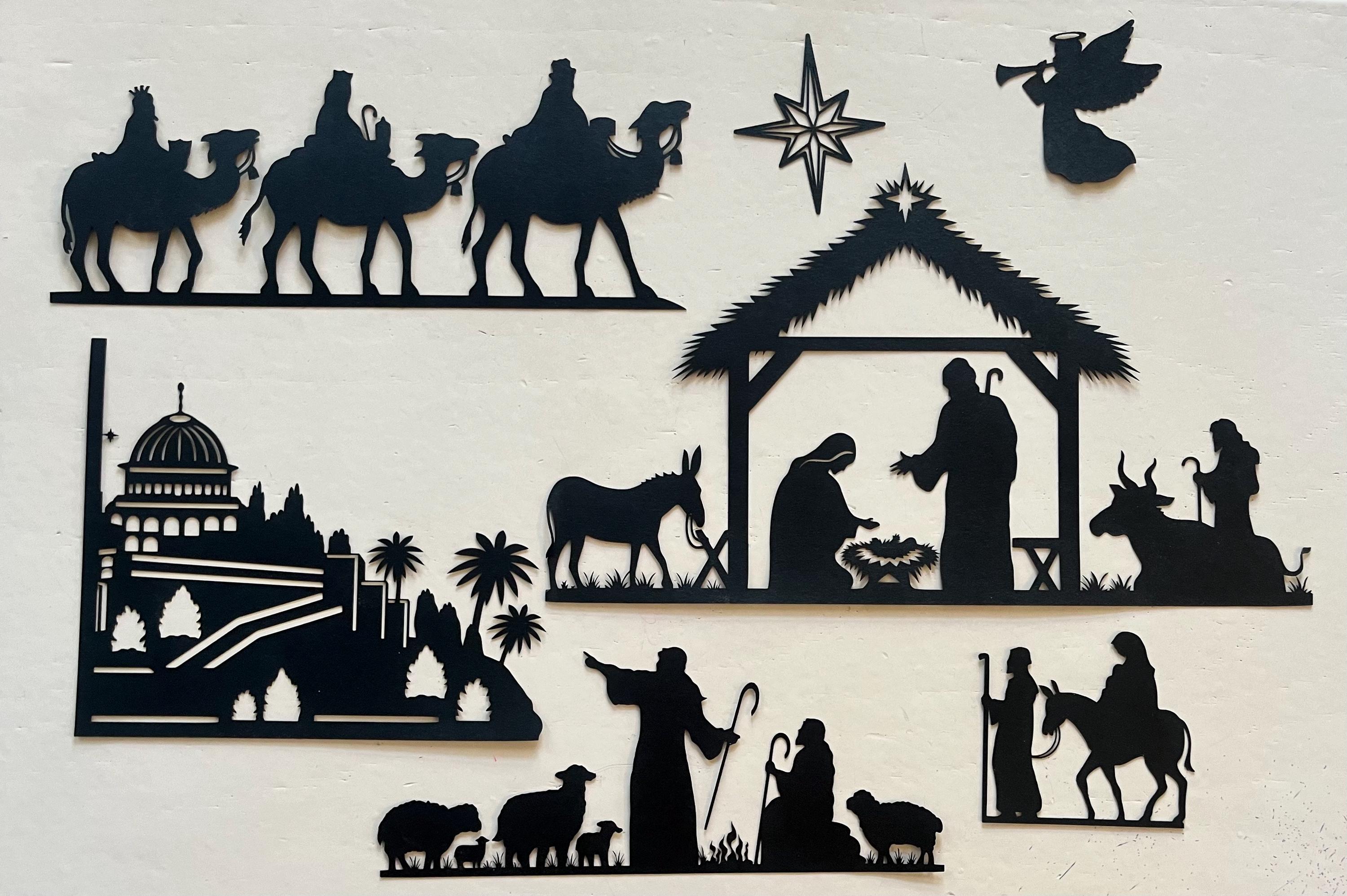 Nativity Shadow Puppet Theater: Christmas Story Puppets - Etsy