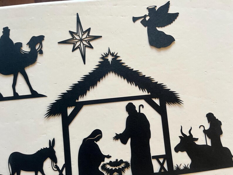 Nativity Shadow Puppet Theater: Christmas Story Puppets - Etsy