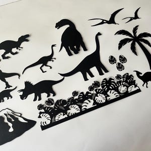 Dinosaur Shadow Puppets: Jurassic Era Storytelling Set - Etsy