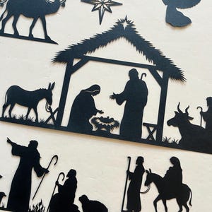 Nativity Shadow Puppet Theater: Christmas Story Puppets - Etsy