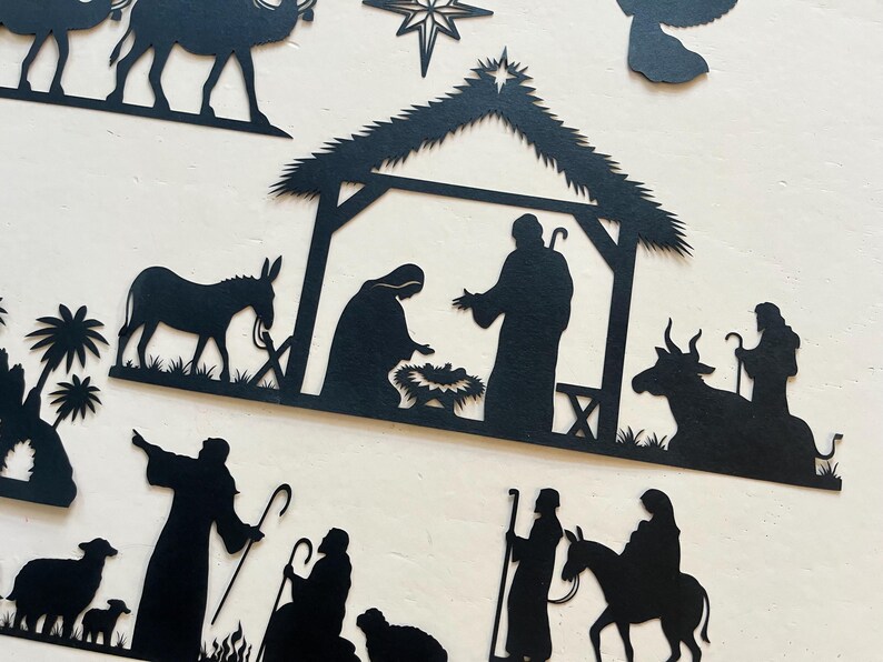 Nativity Shadow Puppet Theater: Christmas Story Puppets - Etsy