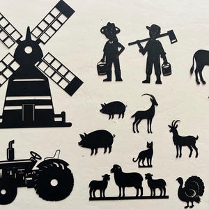 Farm Animal Shadow Puppets: Barnyard Story Time Theater - Etsy