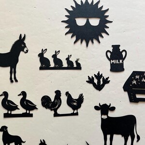 Farm Animal Shadow Puppets: Barnyard Story Time Theater - Etsy