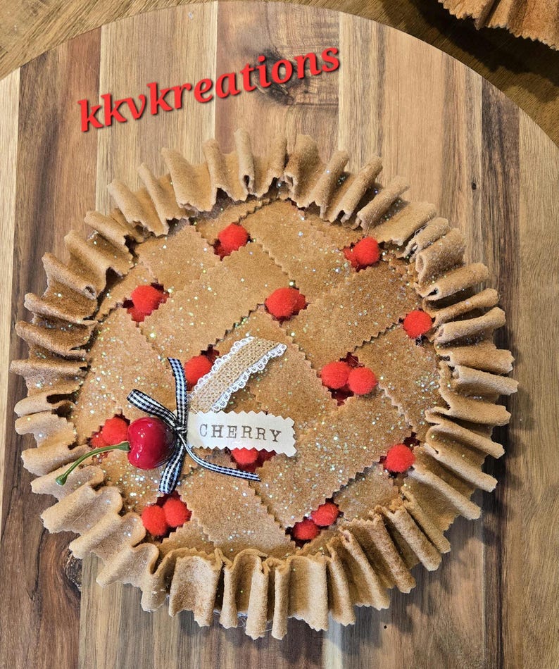 Faux Blueberry, Cherry,apple Pie Décor – Realistic Fake Pie Display ...