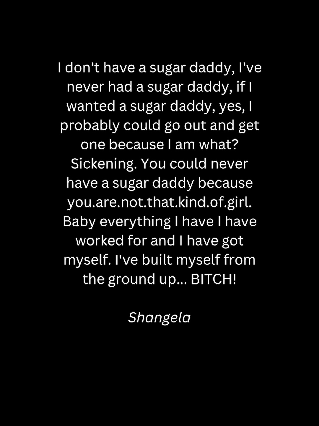 Rupaul's Drag Race, Shangela Sugar Baby Quote Poster - Etsy
