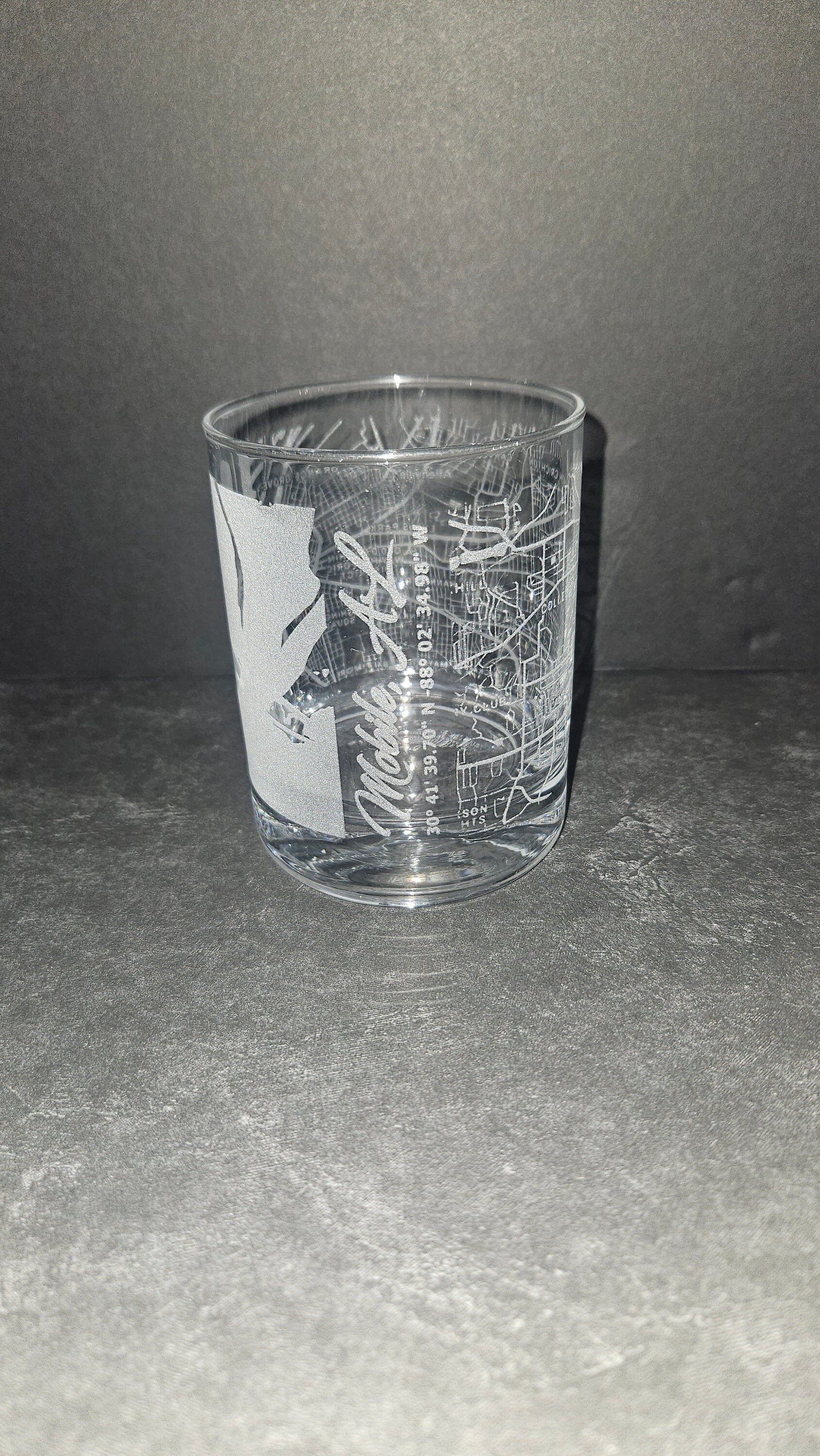 Custom City Map Glass Cups - Personalized City Map Glassware - Perfect ...