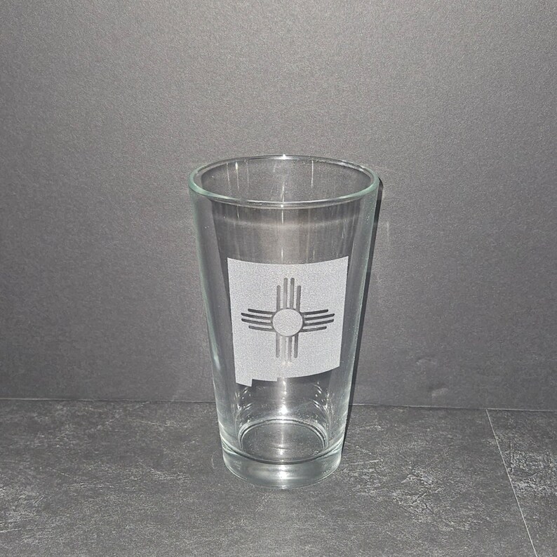 Custom State Outline With State Flag Glassware - Etsy