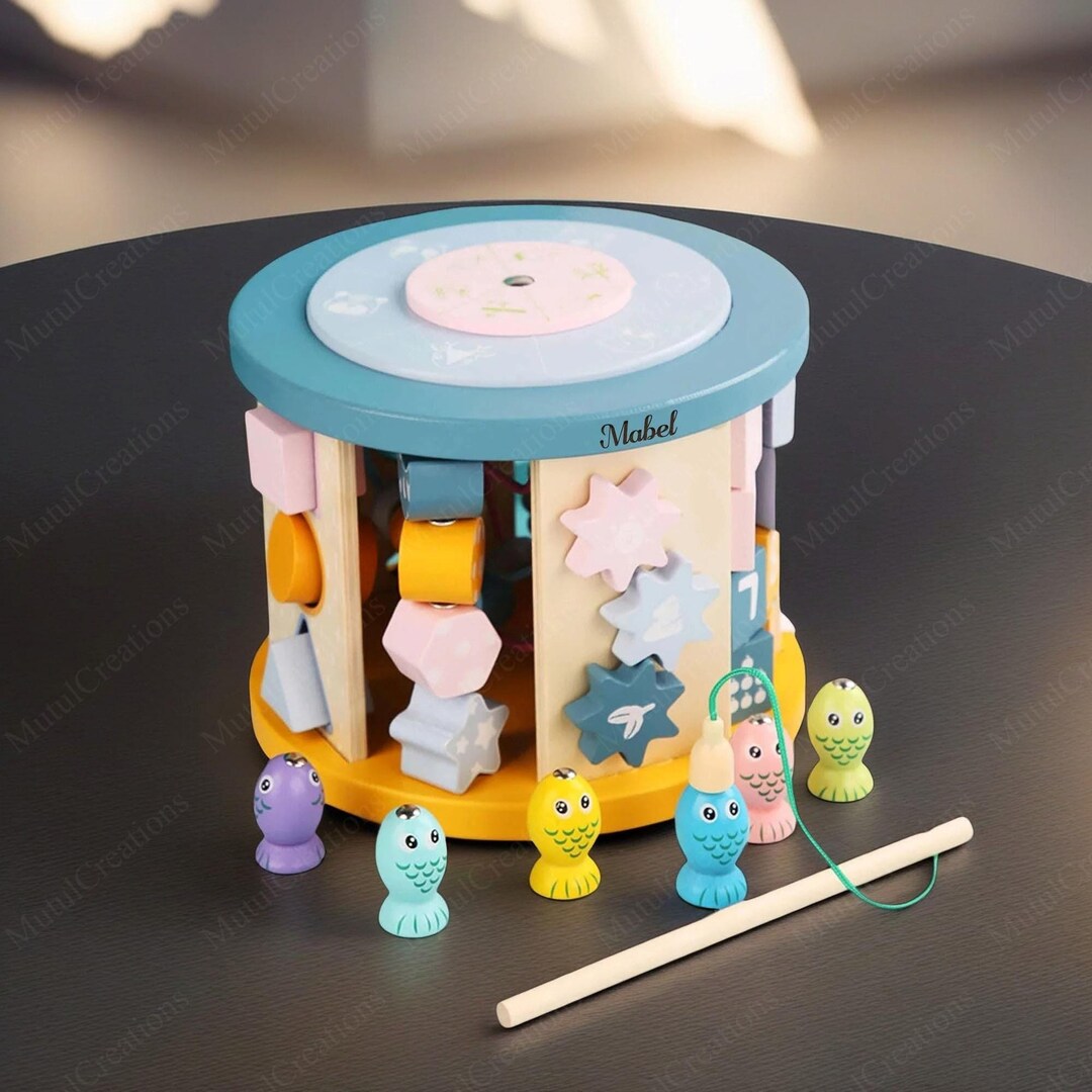 Personalized Montessori Fishing Toys, Kids Fishing Playset, Kids ...