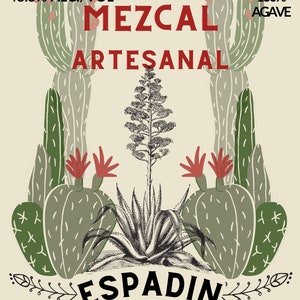 Poster Mezcal, México, Oaxaca - Etsy