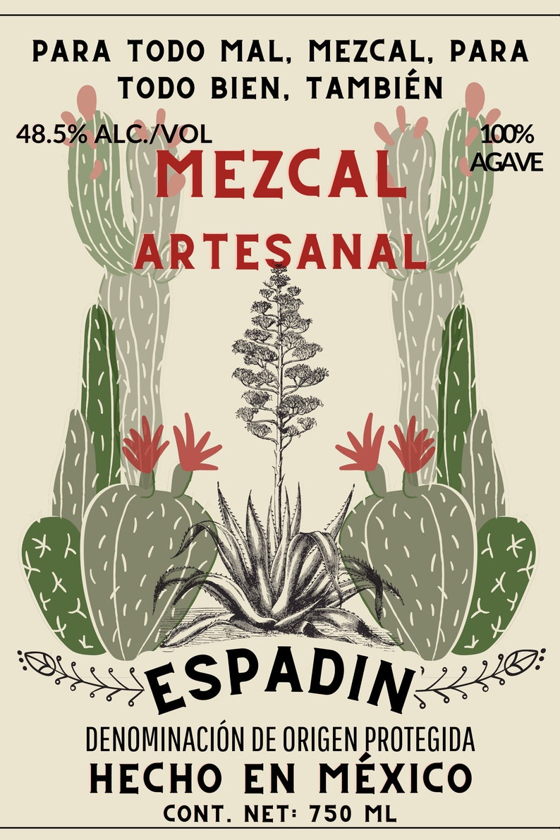 Poster Mezcal, México, Oaxaca - Etsy
