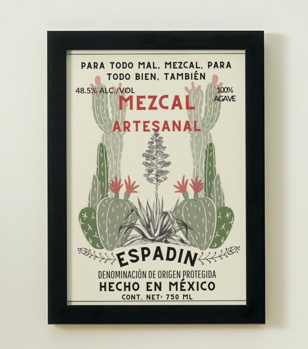 Poster Mezcal, México, Oaxaca - Etsy