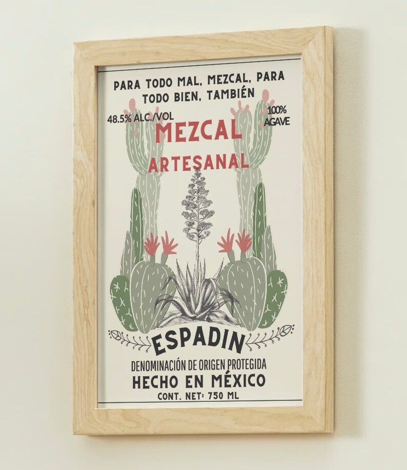 Poster Mezcal, México, Oaxaca - Etsy