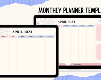 Digital Goodnotes Planner Template, Undated Planner, Planner Pages ...