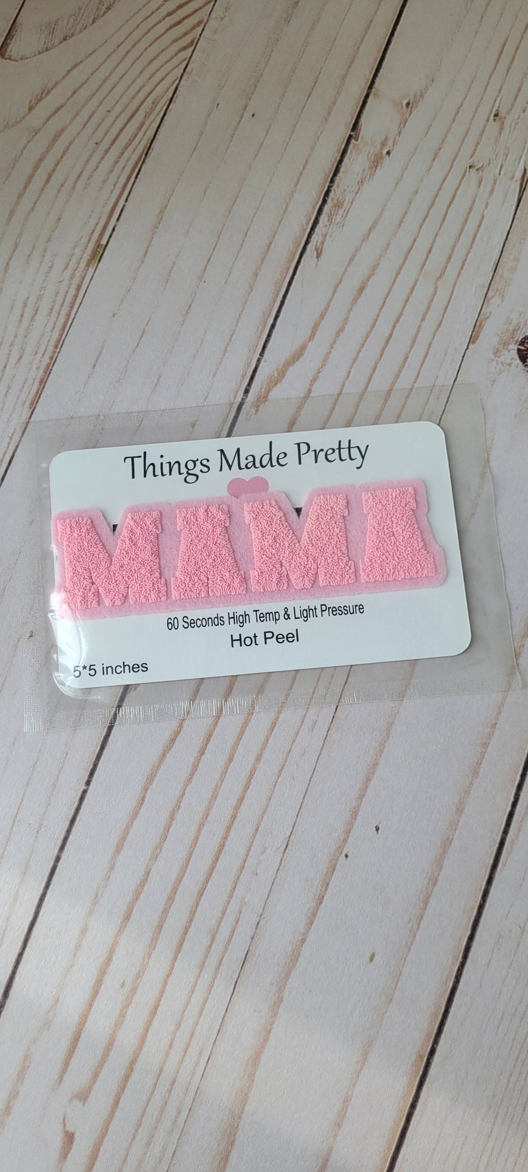 Mama Chenille Iron on Patches, Mama Patch, Pink Chenille Letters, Pink ...