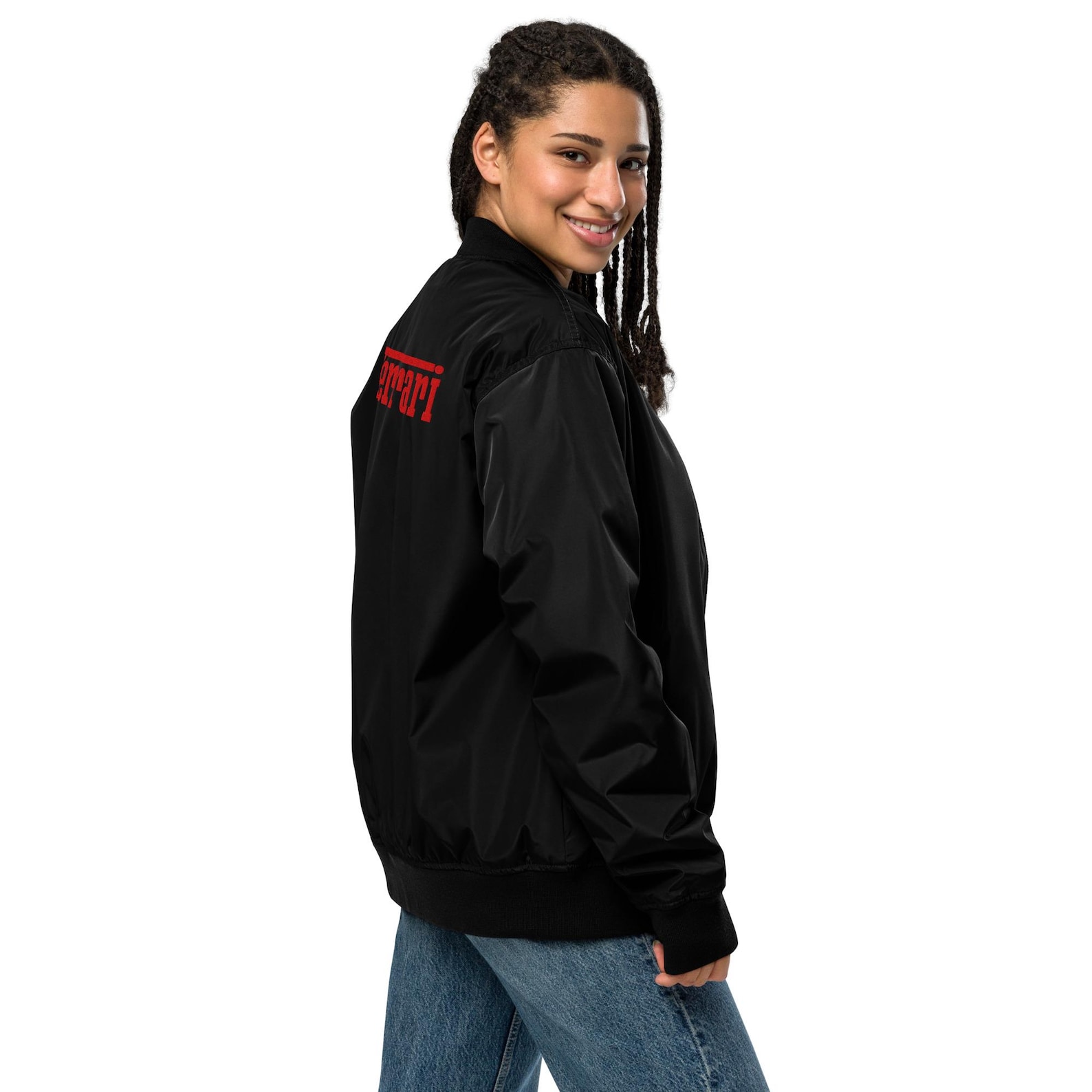 Ferrari Bomber Black Jacket | Ferrari Biker Jacket | Black Bomber | F1 ...