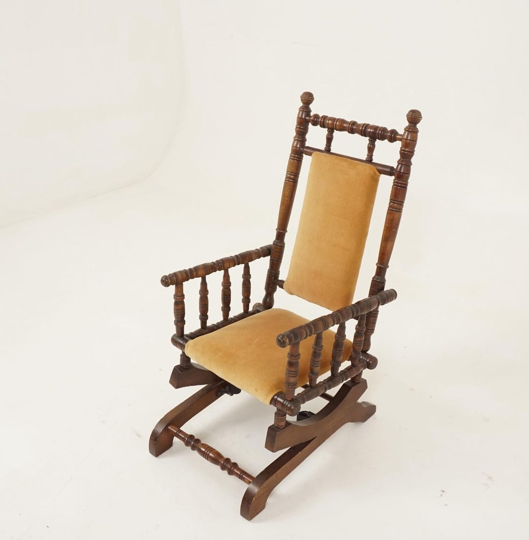 Antique Rocking Chair, Childs Chair, Beechwood, American 1880, F-582 - Etsy