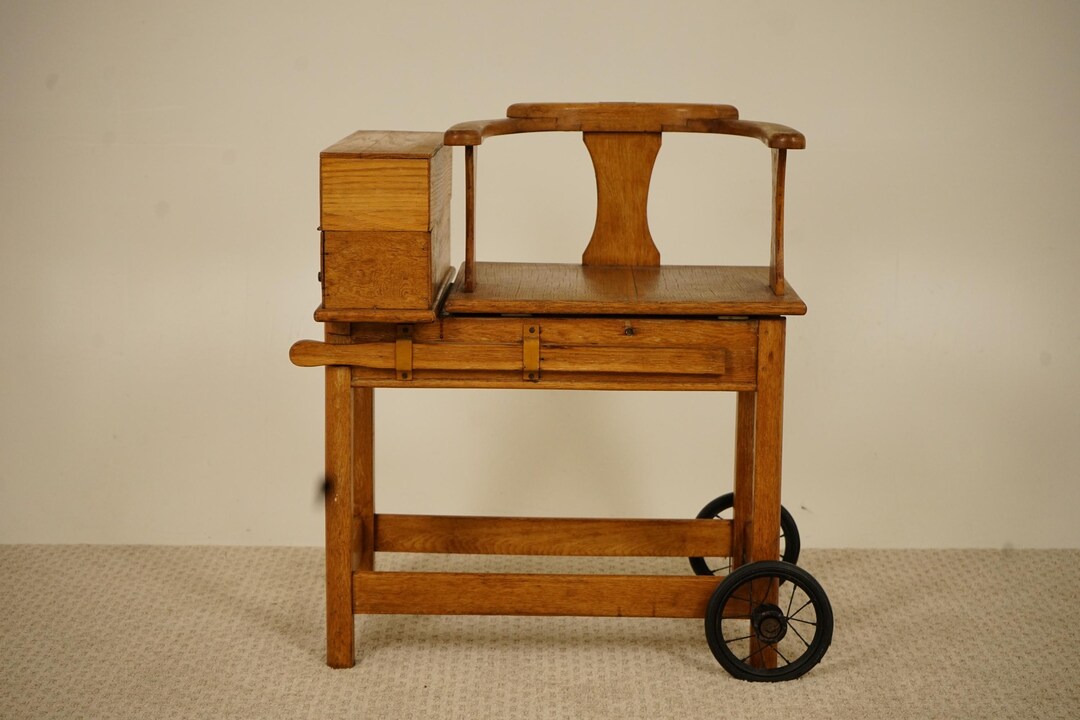 Edwardian Golden Oak Jockey Scales by C. Stevens & Sons London Mobile ...