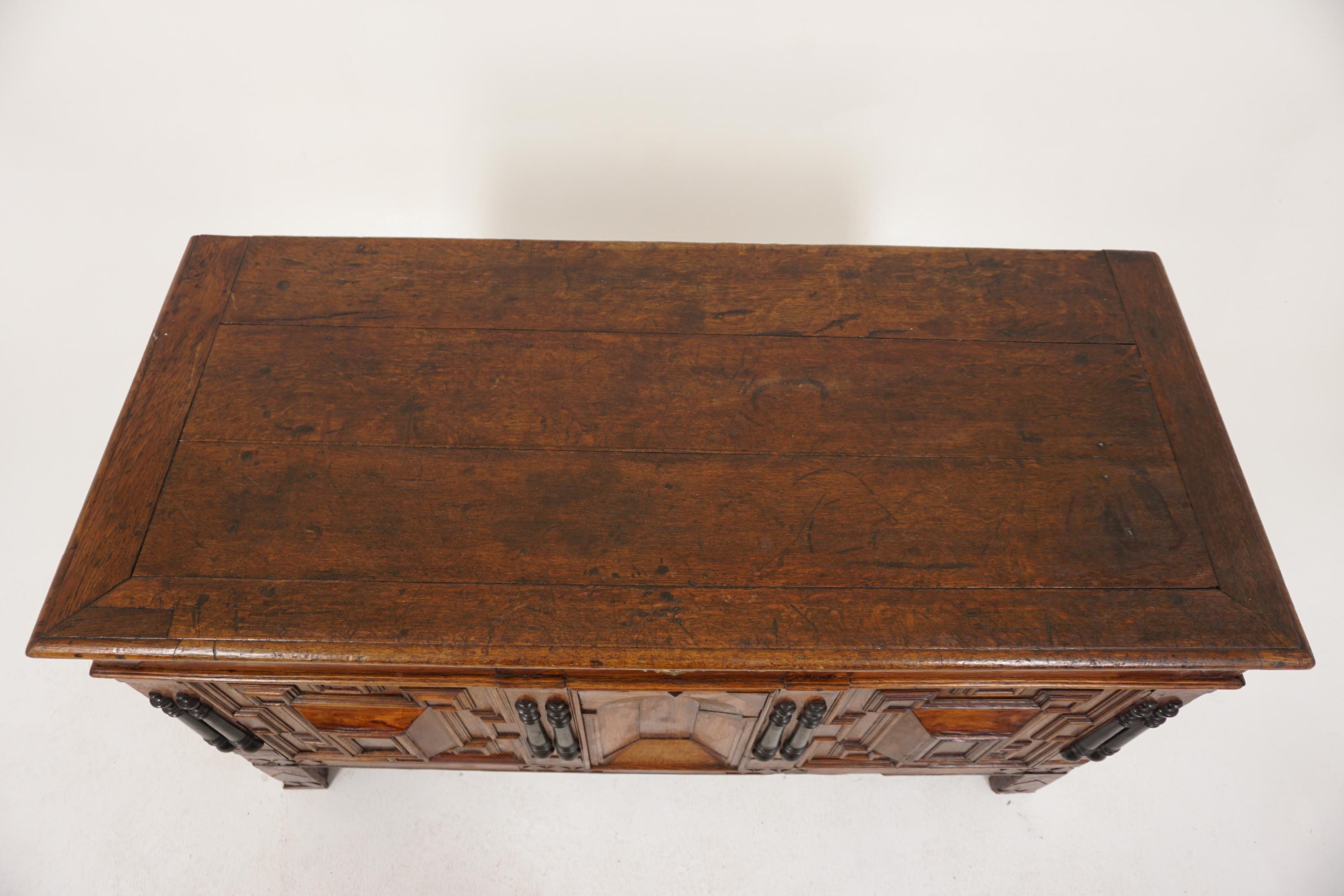 Antique Carved Oak Dutch Trunk, Dowry or Blanket Box, Coffer, Holland ...