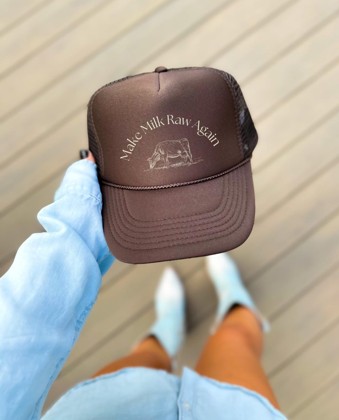Make Milk Raw Again Trucker Cap Raw Milk Trucker Hat Make America ...