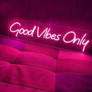 Good Vibes Only | Neon Sign| Custom Name Neon Sign| Led Sign| Outdoor ...