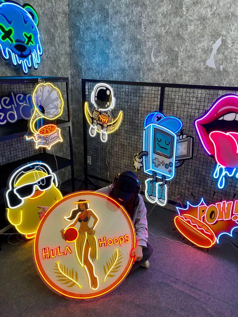 Custom UV Printed Neon Sign – LED Wall Art, Acrylic Neon Home Decor ...