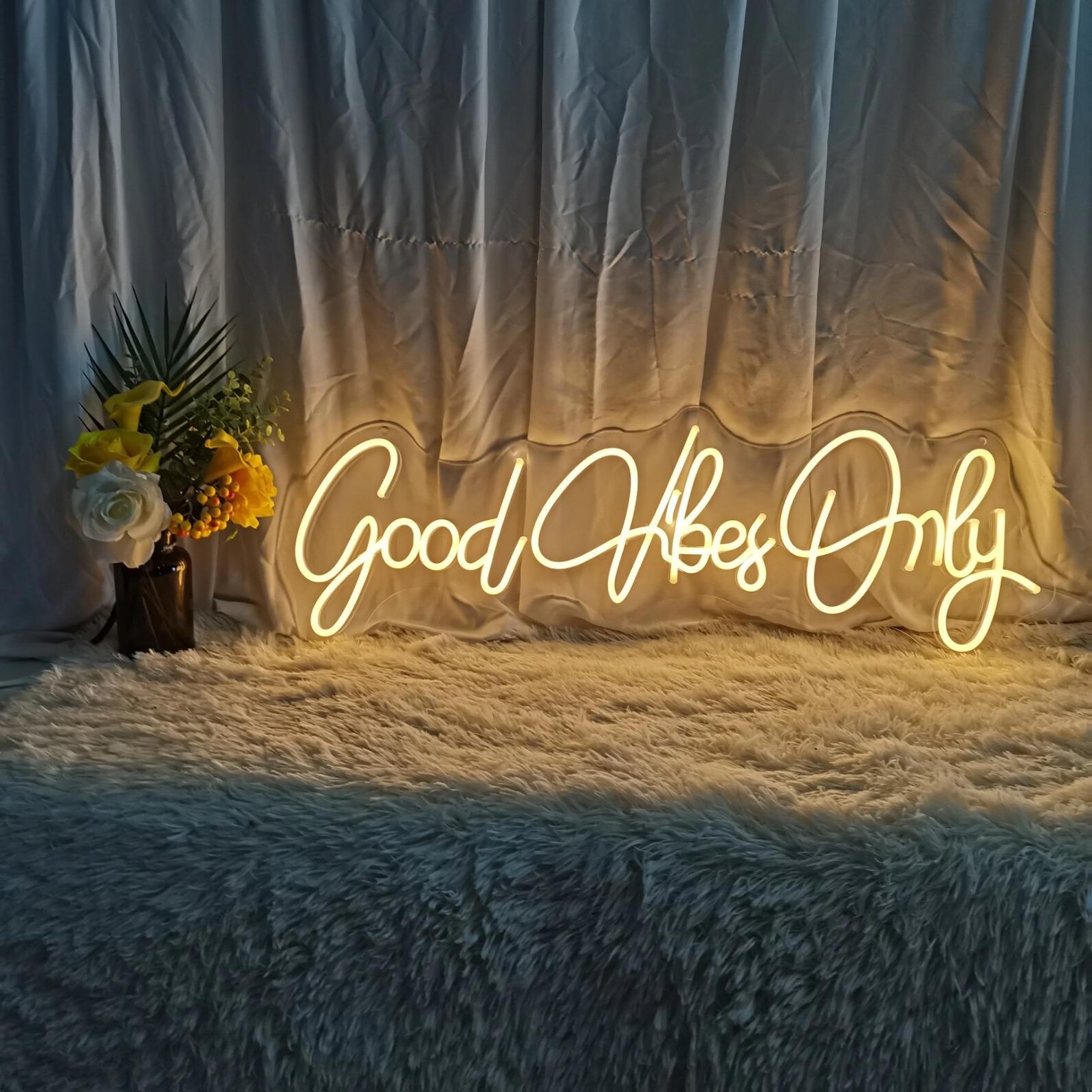Good Vibes Only | Neon Sign| Custom Name Neon Sign| Led Sign| Outdoor ...