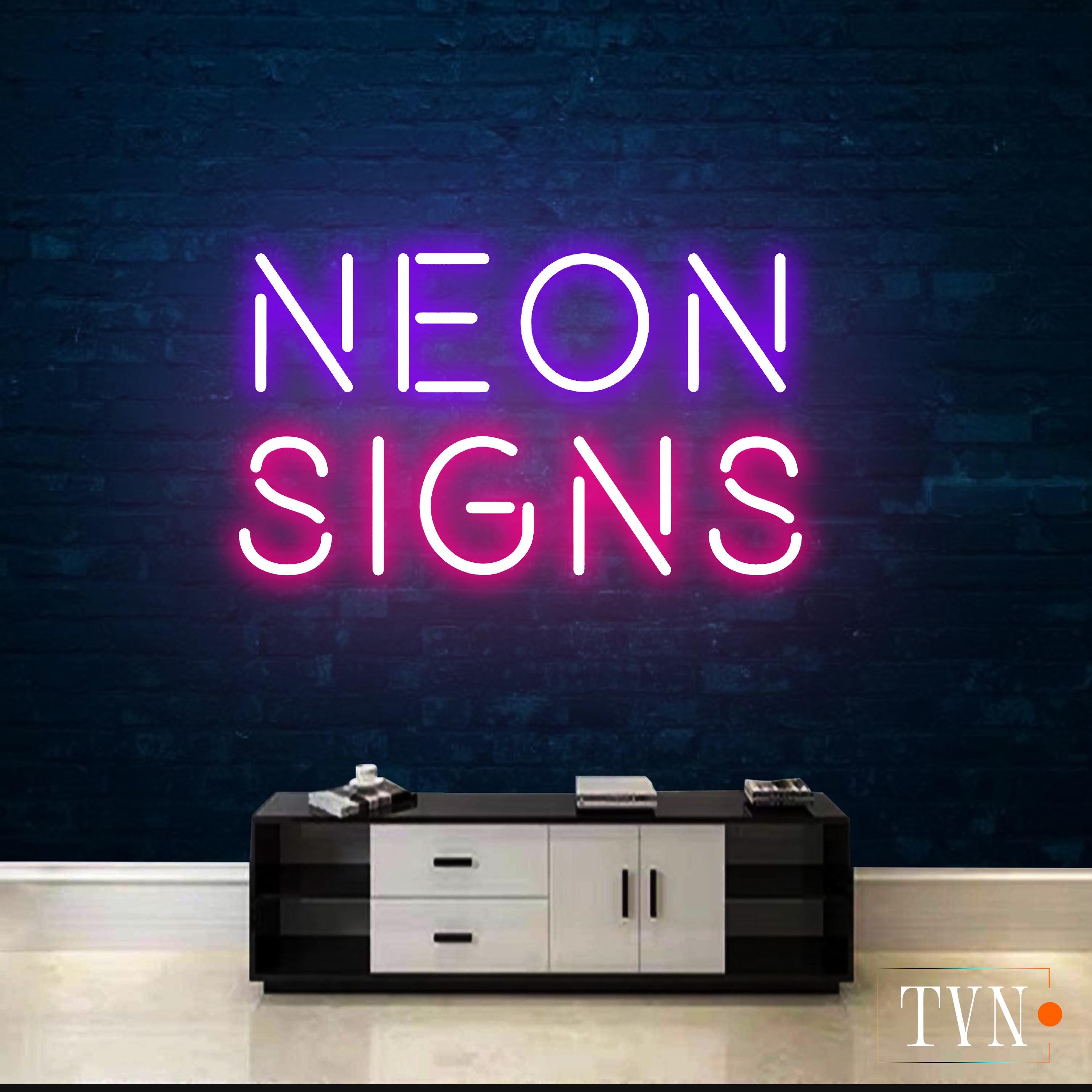 Custom Neon Sign Logo Birthday Sign Custom Name Neon Sign Led Sign ...