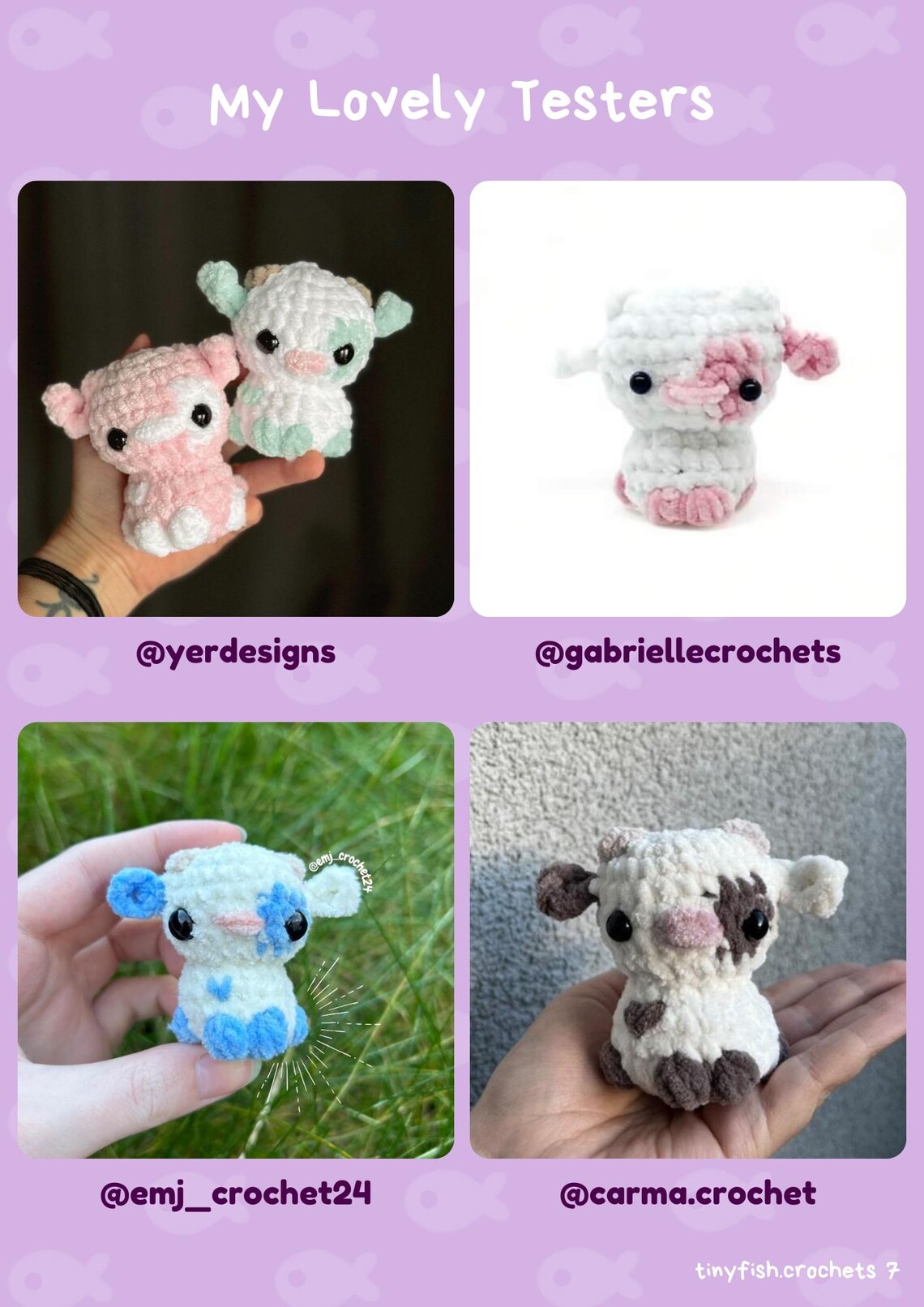 Crochet No Sew Cow Amigurumi Pattern - Etsy
