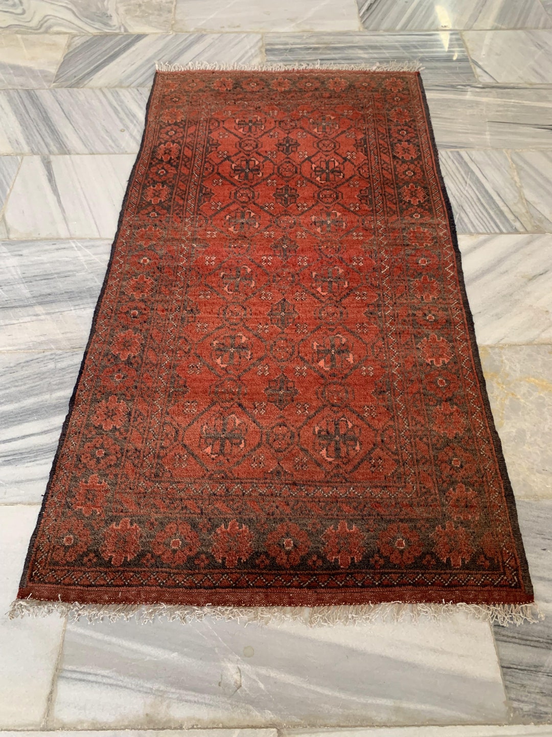 Stunning 40 Years Old Vintage Bashiri Carpet 1.45 X .74 CM Gorgeous ...