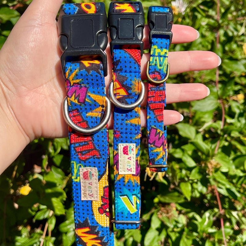 Superhero Dog Collar - Etsy UK
