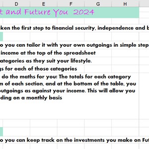 Excel Template for Budgeting and Tracking Savings - Etsy