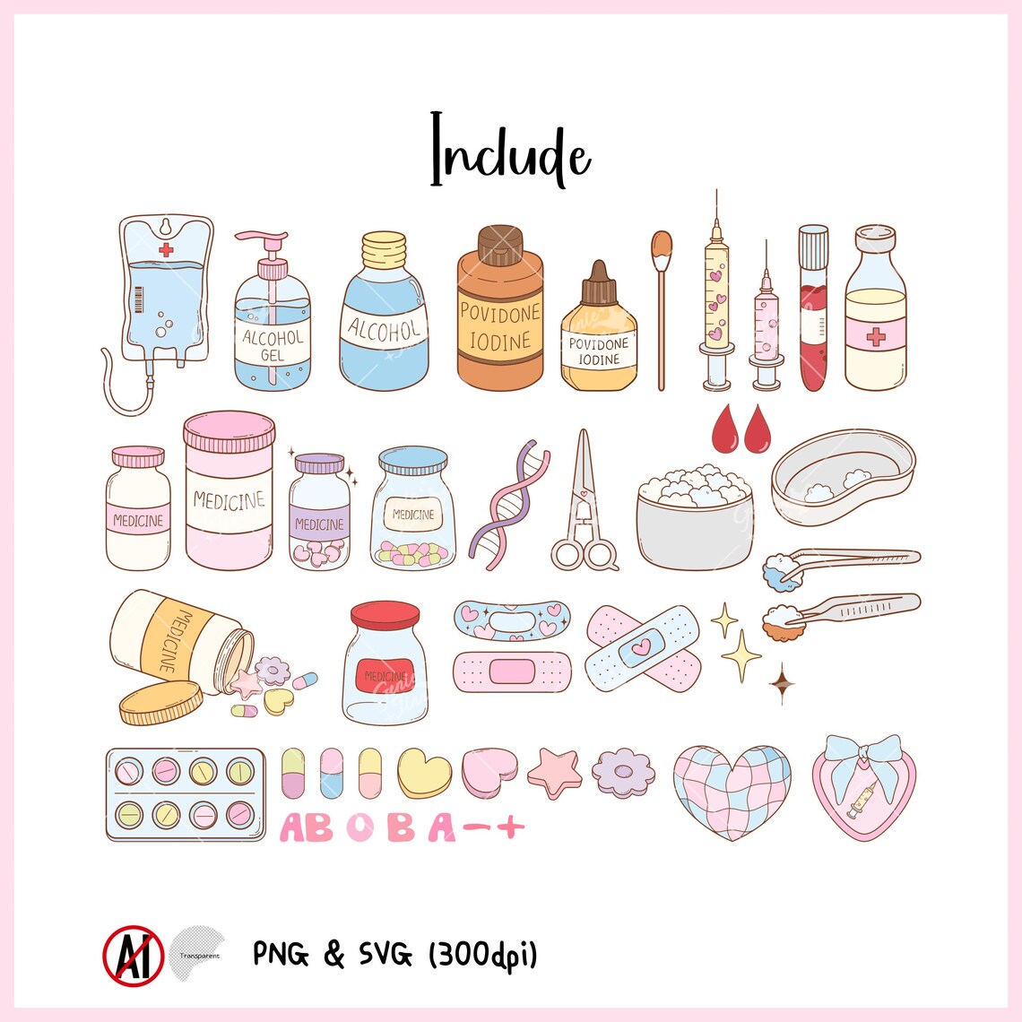 Pink Nurse Life Clipart PNG SVG | Medical Clipart, Groovy Mental Health ...