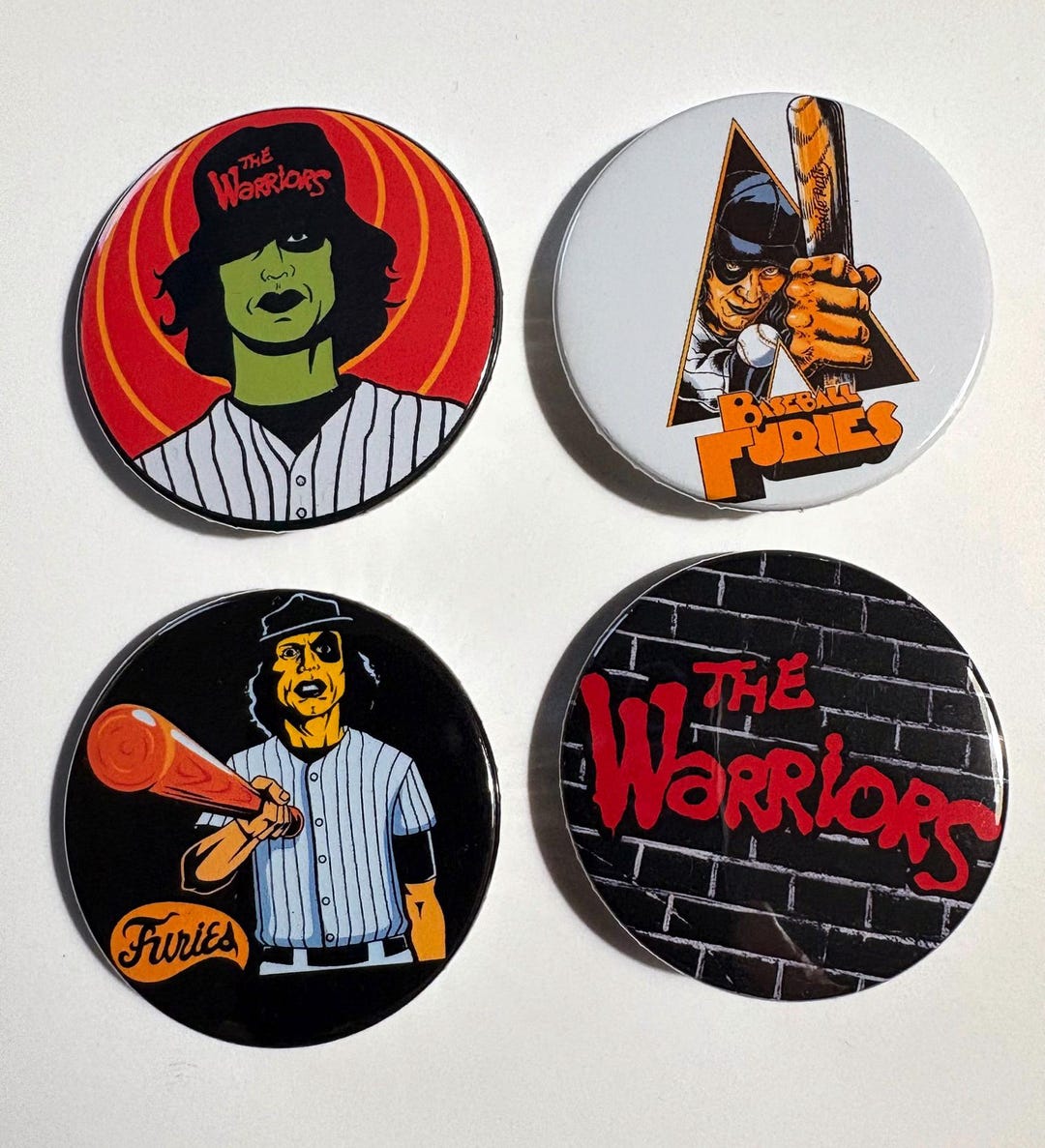 The Warriors Gangs Baseball Furies Pinback Buttons Badges 3.5cm / 1.37 ...
