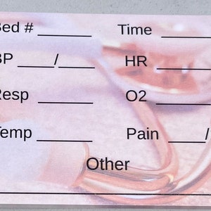 Horizontal Vital Sticky Notes - Etsy