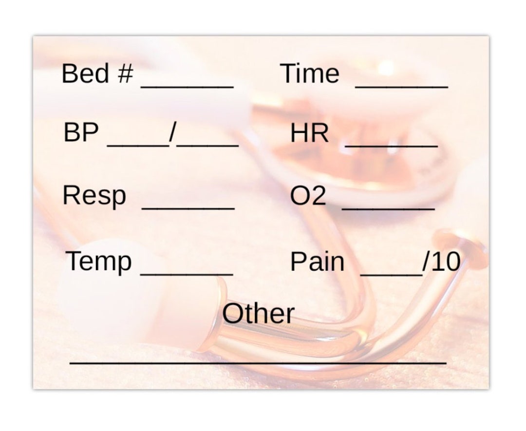 Horizontal Vital Sticky Notes - Etsy