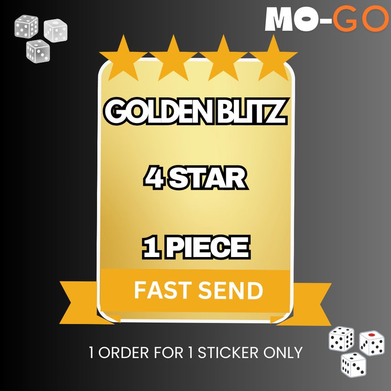 Mono Go 4 Star GOLDEN BLITZ Fast Send - Etsy