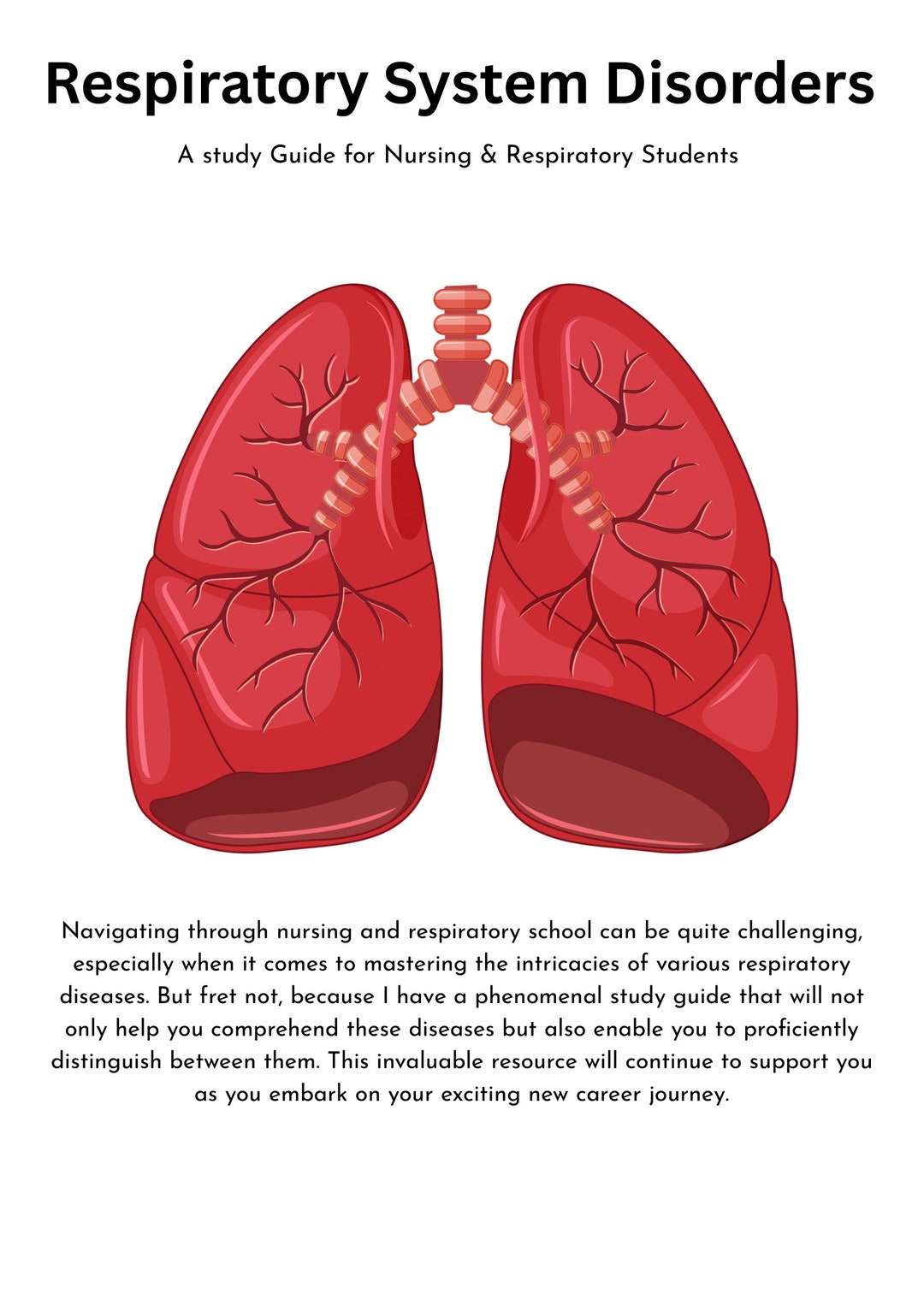 Respiratory System Disorder Study Notes - Etsy