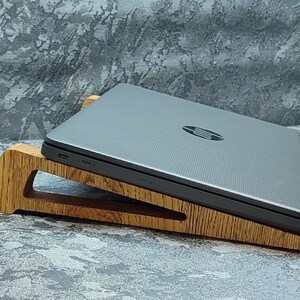 WOODEN Laptop Stand, Laptop Riser, Desk Organizer for Laptop, Solid ...