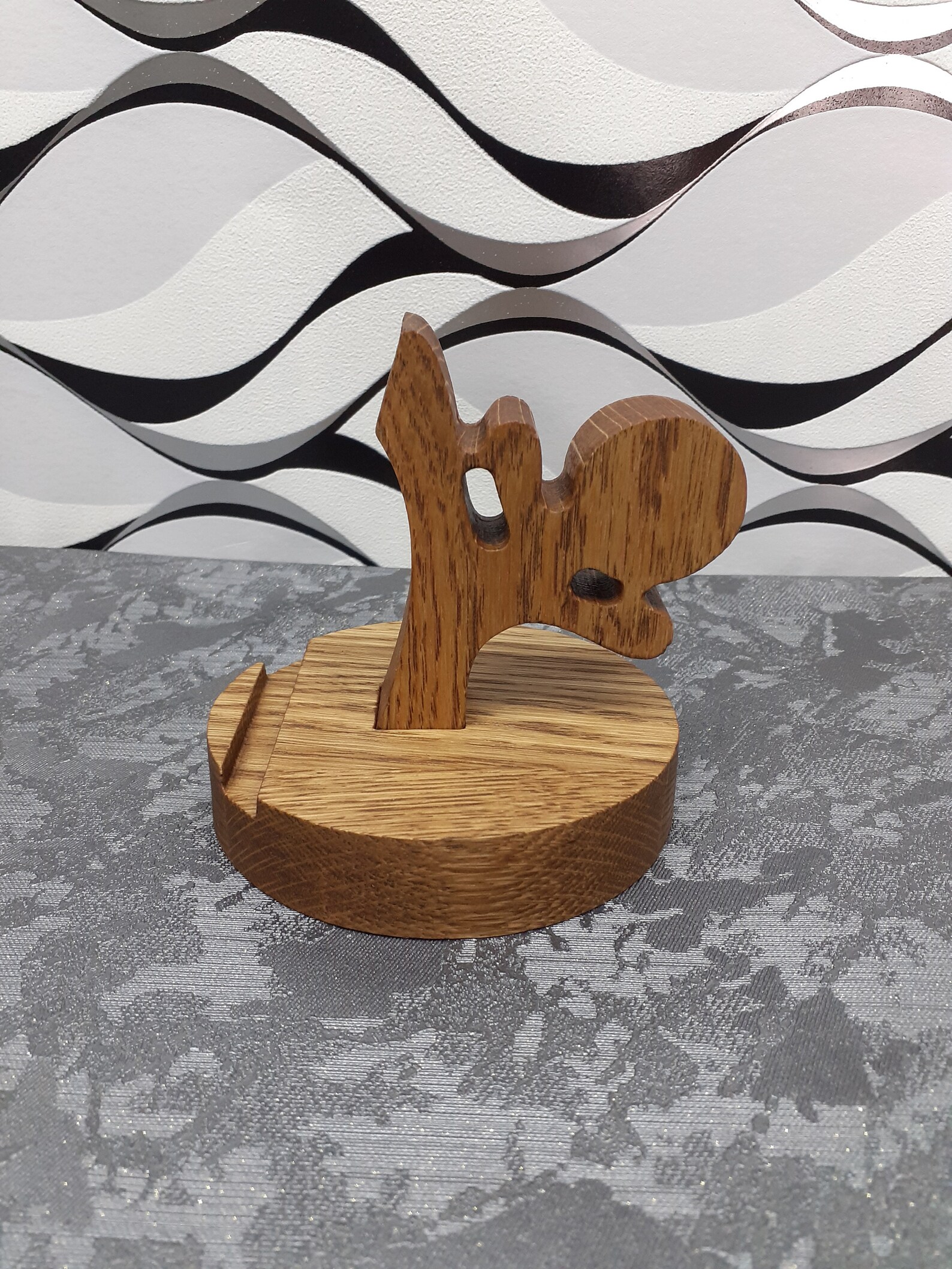 WOODEN Phone Stand, Phone Riser, Desk Organizer for Phone, Solid Wood ...