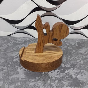 WOODEN Phone Stand, Phone Riser, Desk Organizer for Phone, Solid Wood ...