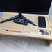 Personalized Solid Wood Monitor Stand, Wood Desk Shelf Organizer ...