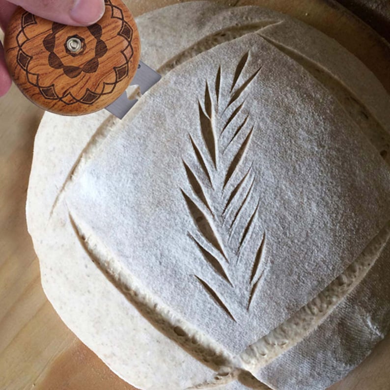 Personalized Wood Bread Lame, Custom Logo Bread Lame, Tool Scoring Lame, Round Bread Lame, Gift ...