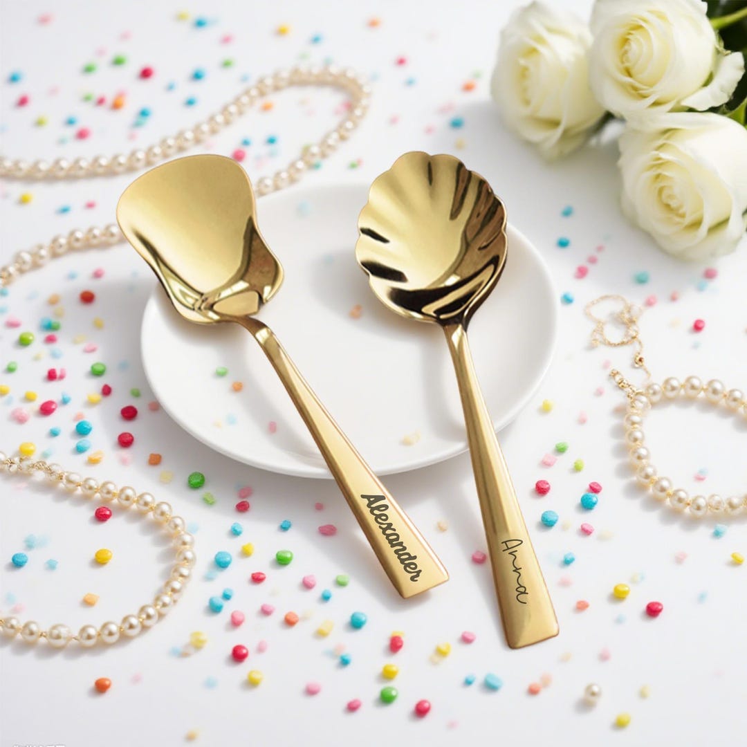 Personalized Stainless Steel Spoon, Customized Spoon, Ice Cream, Peanut ...
