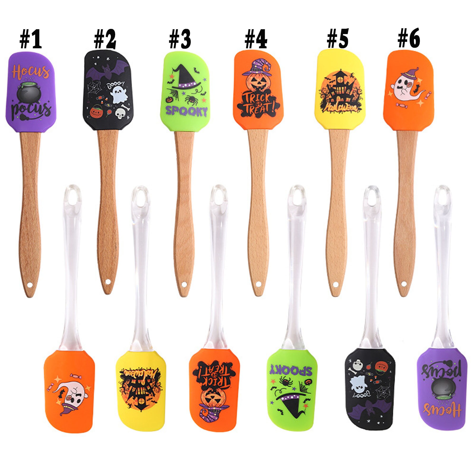 Custom Engraved Silicone Spatula, Halloween Personalized Kitchen Tool ...