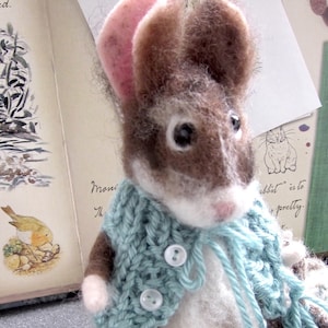 Mouse Doll and Baby Mouse; Needle Felted, Beatrix Potter Inspired, One ...