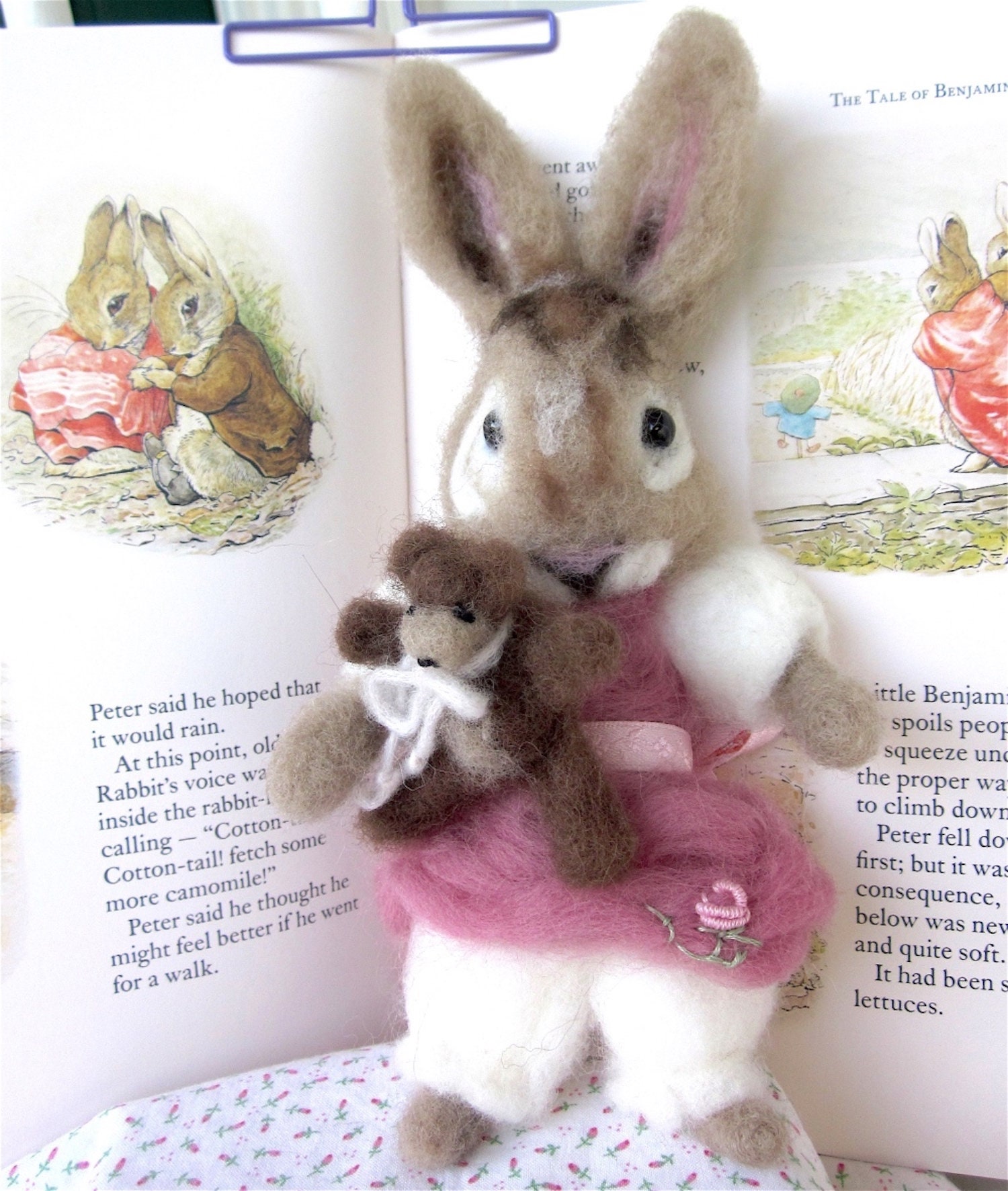 Needle Felted Bunny Rabbit Doll/ Heirloom Collectible Art Doll - Etsy