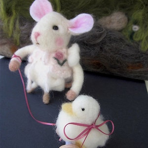 Needle Felted Mice and Toy Dolls Set of 4/ Heirloom - Etsy