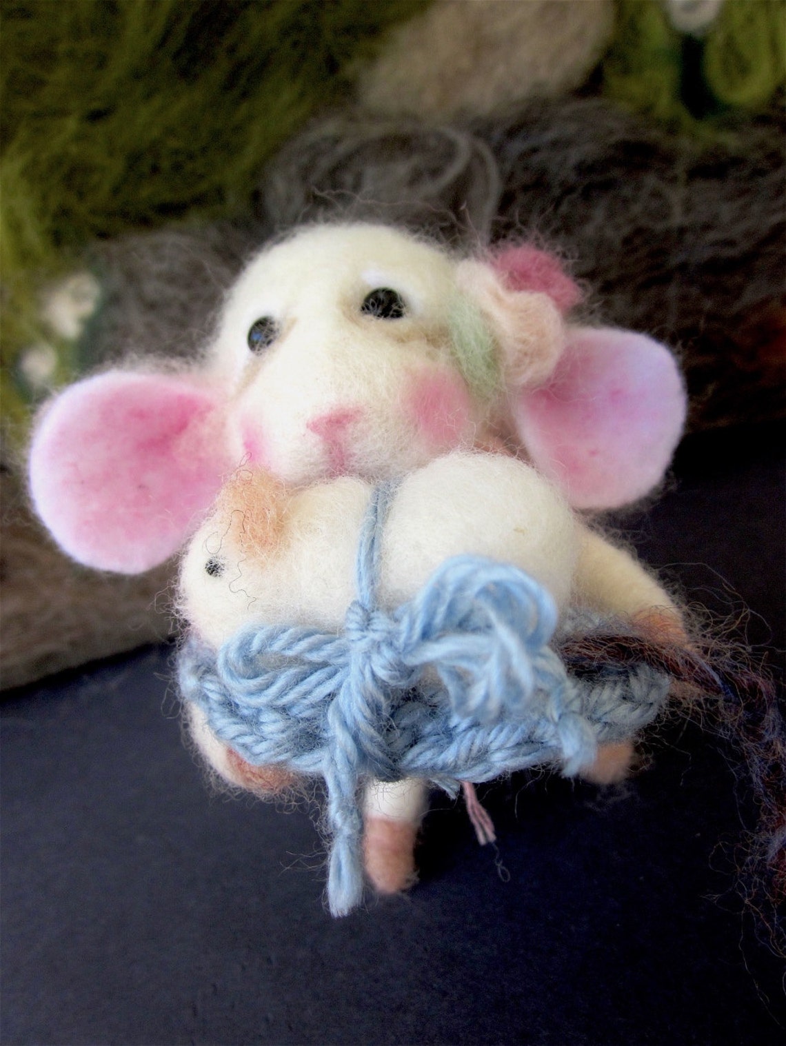 Needle Felted Mice and Toy Dolls Set of 4/ Heirloom | Etsy