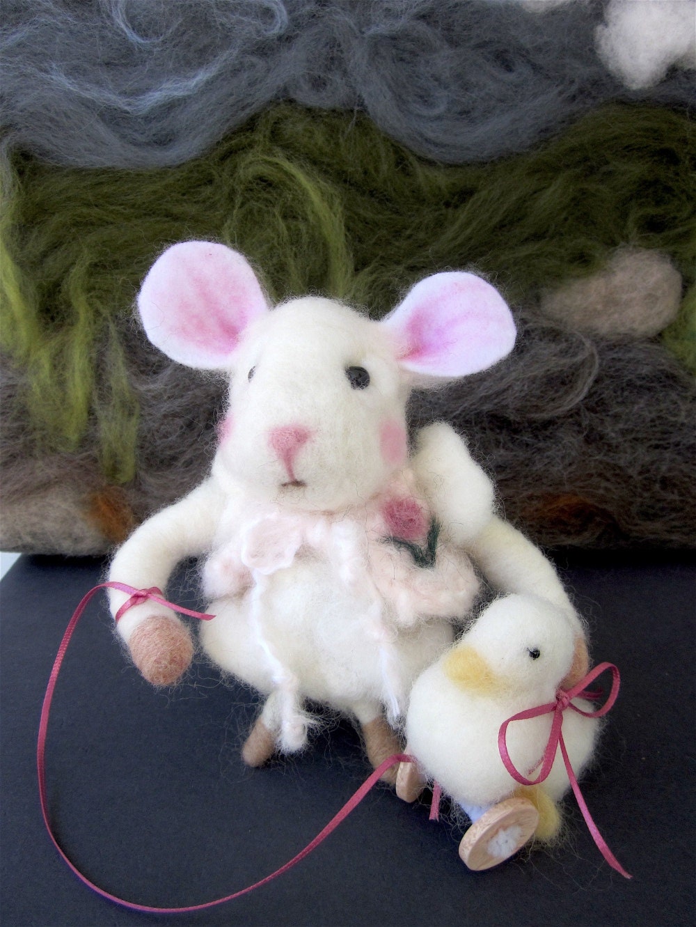 Needle Felted Mice and Toy Dolls Set of 4/ Heirloom - Etsy
