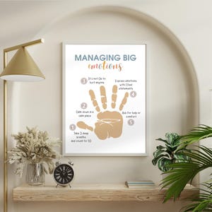 Managing Big Emotions Poster, Calming Techniques, Self Regulation ...